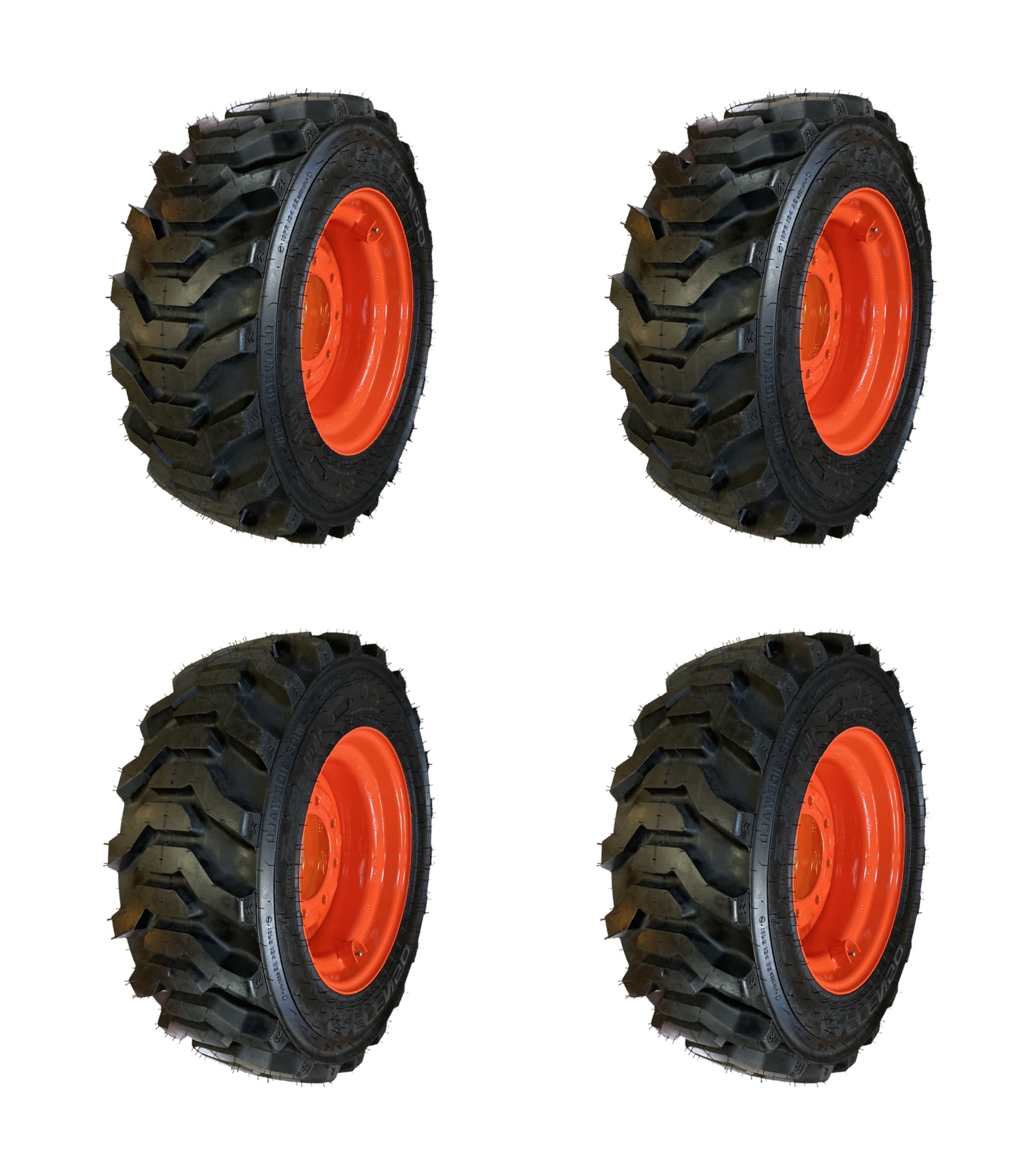1 or 4-10-16.5 SSB331 Skid Steer Tires/Rims for Bobcat & more-10X16.5 ...