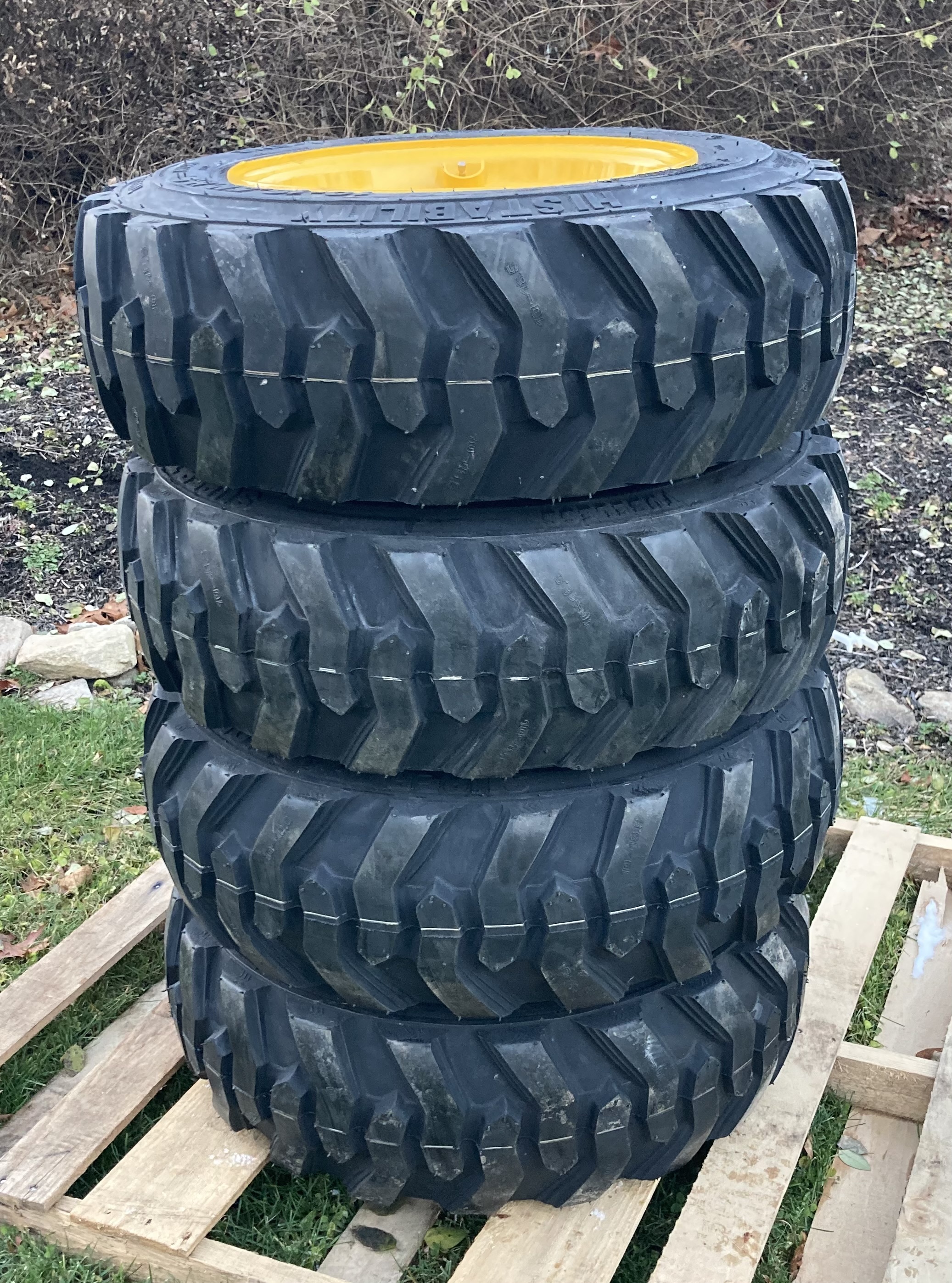 1 or 4-10-16.5 SKS-1 Skid Steer Tires/Rims for New Holland-10X16.5 ...