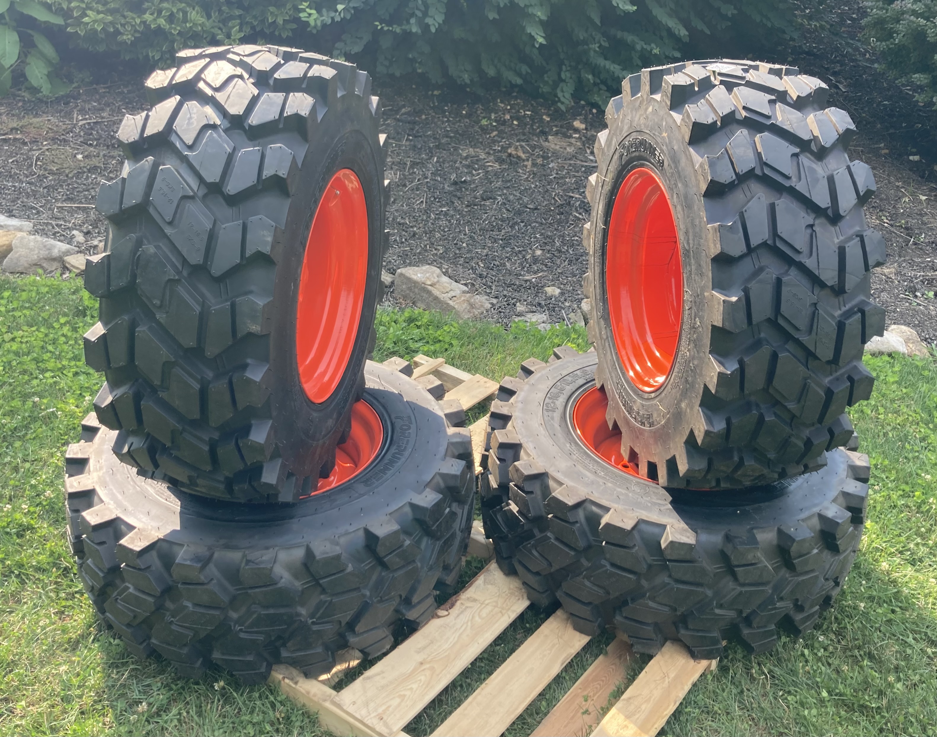 1 or 4-12-16.5 SKS-9 Skid Steer Tires/Rims for Bobcat & more-14PLY ...