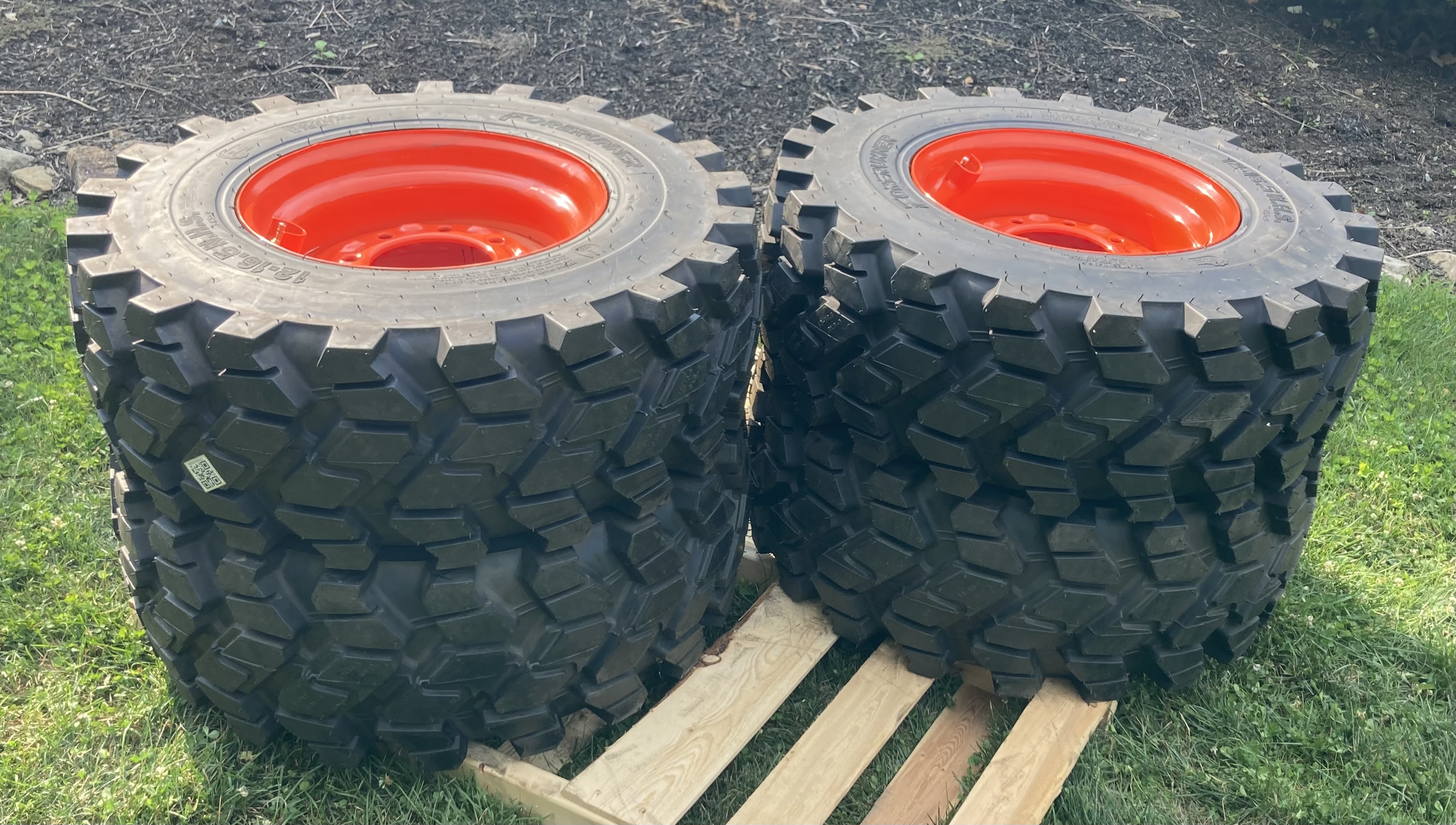 1 or 4-12-16.5 SKS-9 Skid Steer Tires/Rims for Bobcat & more-14PLY ...