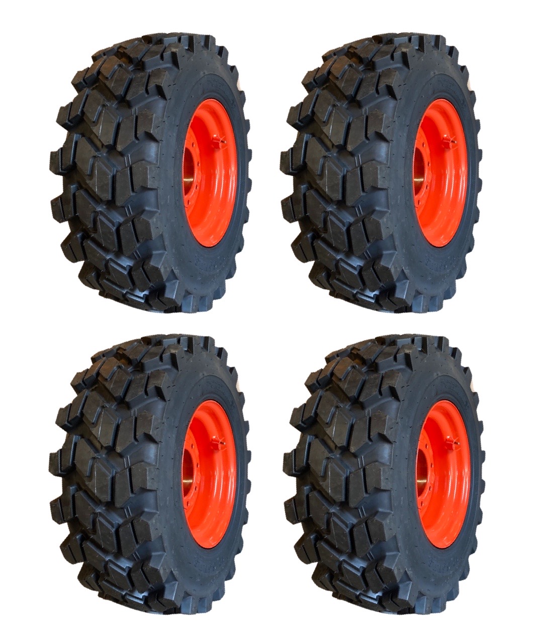1 or 4-12-16.5 SKS-9 Skid Steer Tires/Rims for Bobcat & more-14PLY ...
